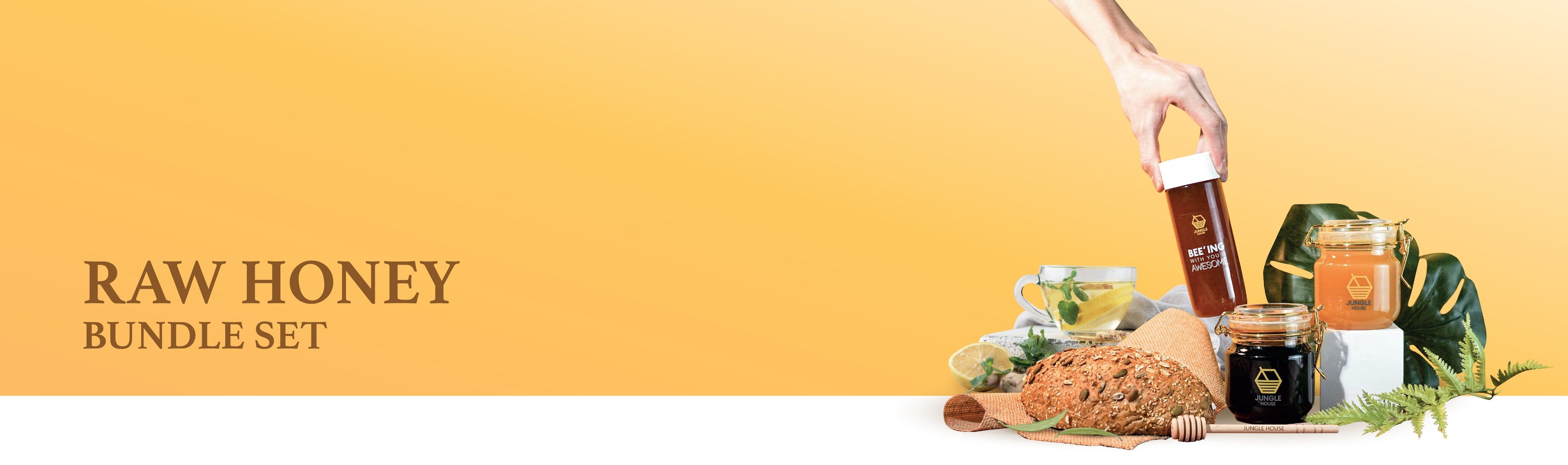 Raw Honey Bundle - Pure, Unfiltered Sweetness for Every Use – Jungle House
